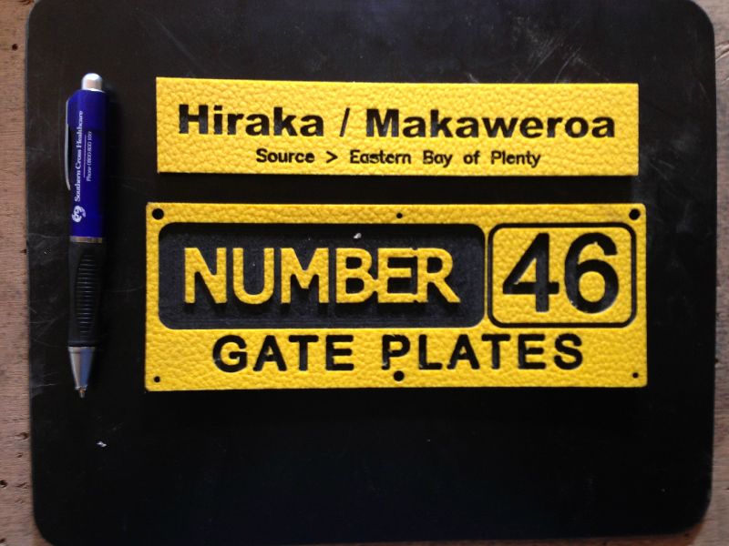 Signage example gallery - Gate Plates