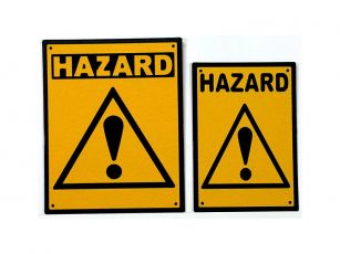 Hazard sign - Gate Plates